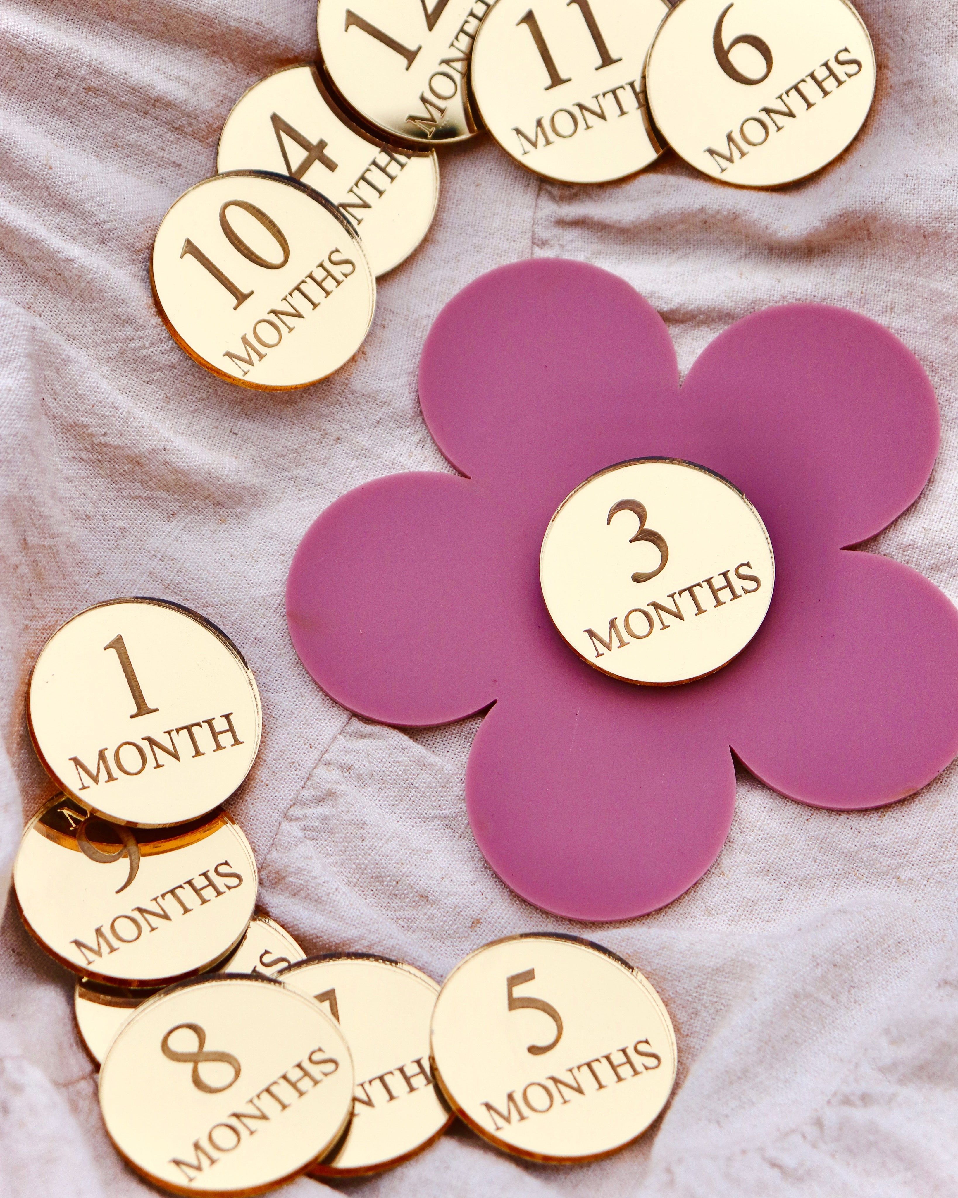Interchangeable Milestone Disc Set – Designed Acrylic